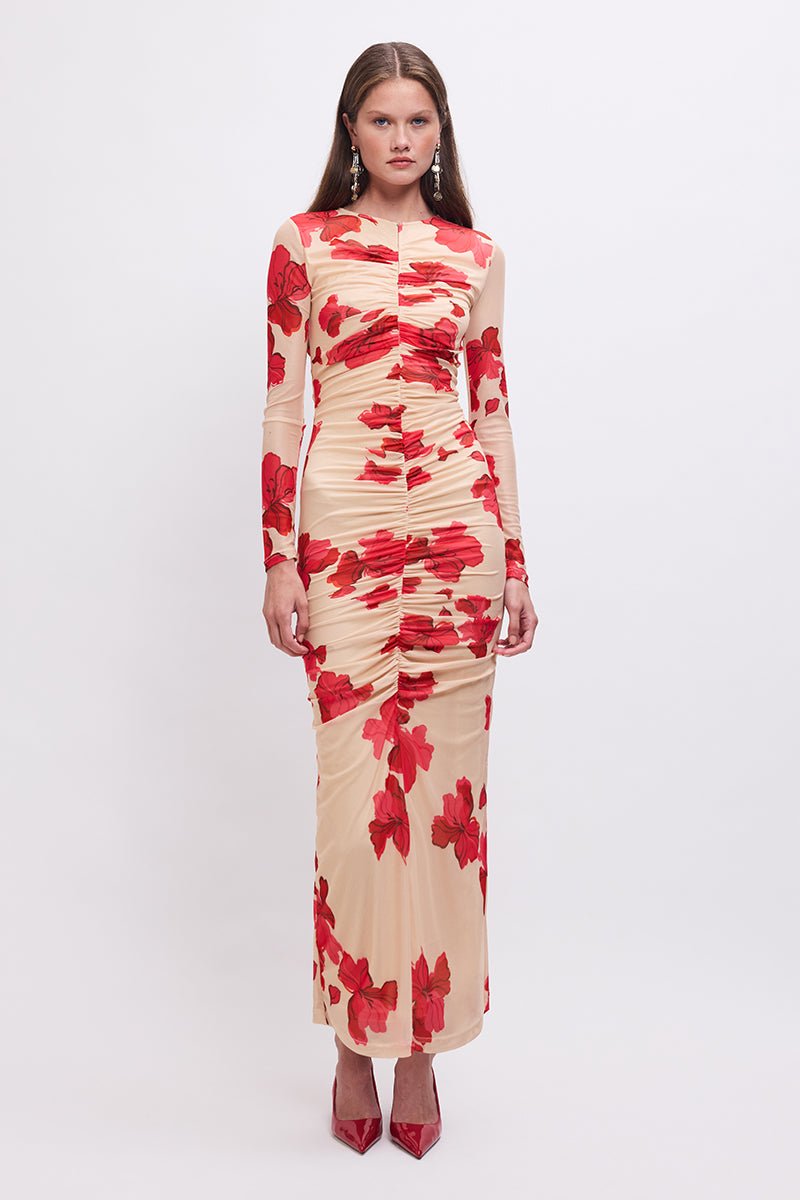 Suzie Floral Long-Sleeve Reversible Maxi Dress – SUBOO AU