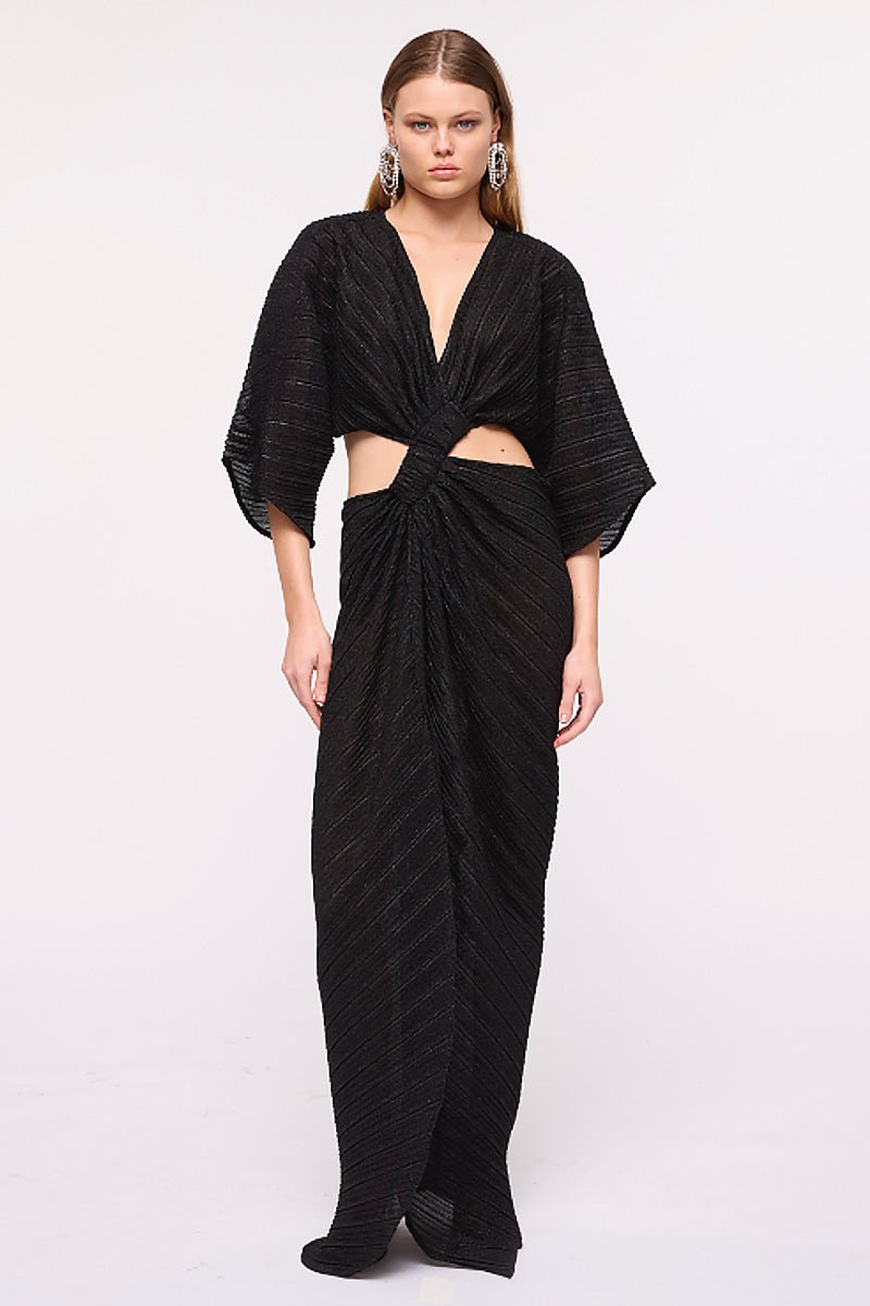 Stevie Cross Front Maxi Dress - Black – SUBOO AU